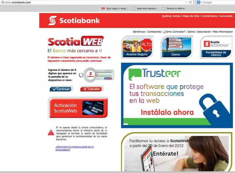 Fraude con Scotiabank por mail